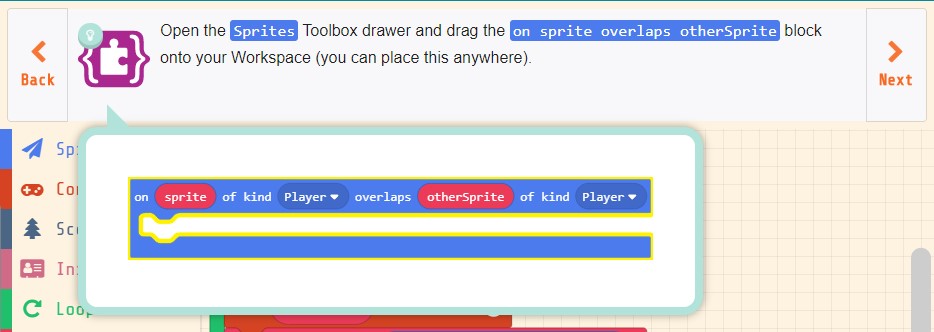 Microsoft MakeCode Arcade チュートリアル「Chase the Pizza」(その3) | 渡り鳥の広場