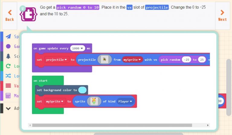 Microsoft MakeCode Arcade チュートリアル「Happy Flower」(その2) | 渡り鳥の広場