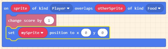 Microsoft MakeCode Arcade チュートリアル「Chase the Pizza」(その3) | 渡り鳥の広場