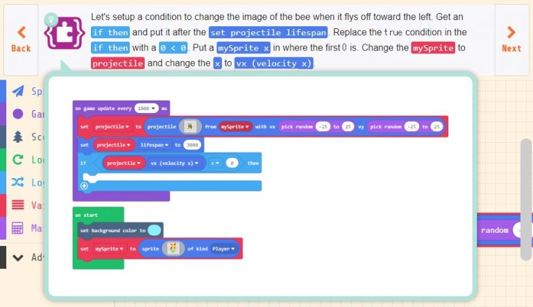 Microsoft MakeCode Arcade チュートリアル「Happy Flower」(その2) | 渡り鳥の広場