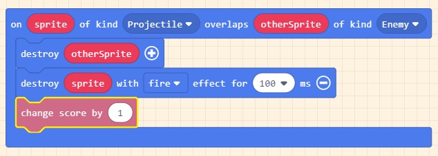 Microsoft MakeCode Arcade チュートリアル「Galga」(その3) | 渡り鳥の広場