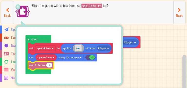 Microsoft MakeCode Arcade チュートリアル「Galga」(その1) | 渡り鳥の広場