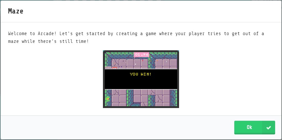 Microsoft MakeCode Arcade チュートリアル「Maze」(その1) | 渡り鳥の広場
