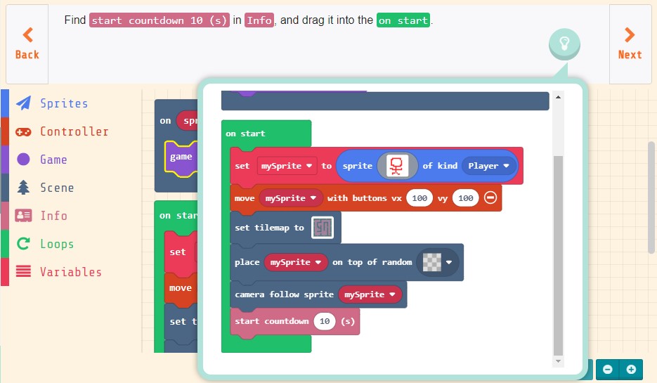 Microsoft MakeCode Arcade チュートリアル「Maze」(その3) | 渡り鳥の広場