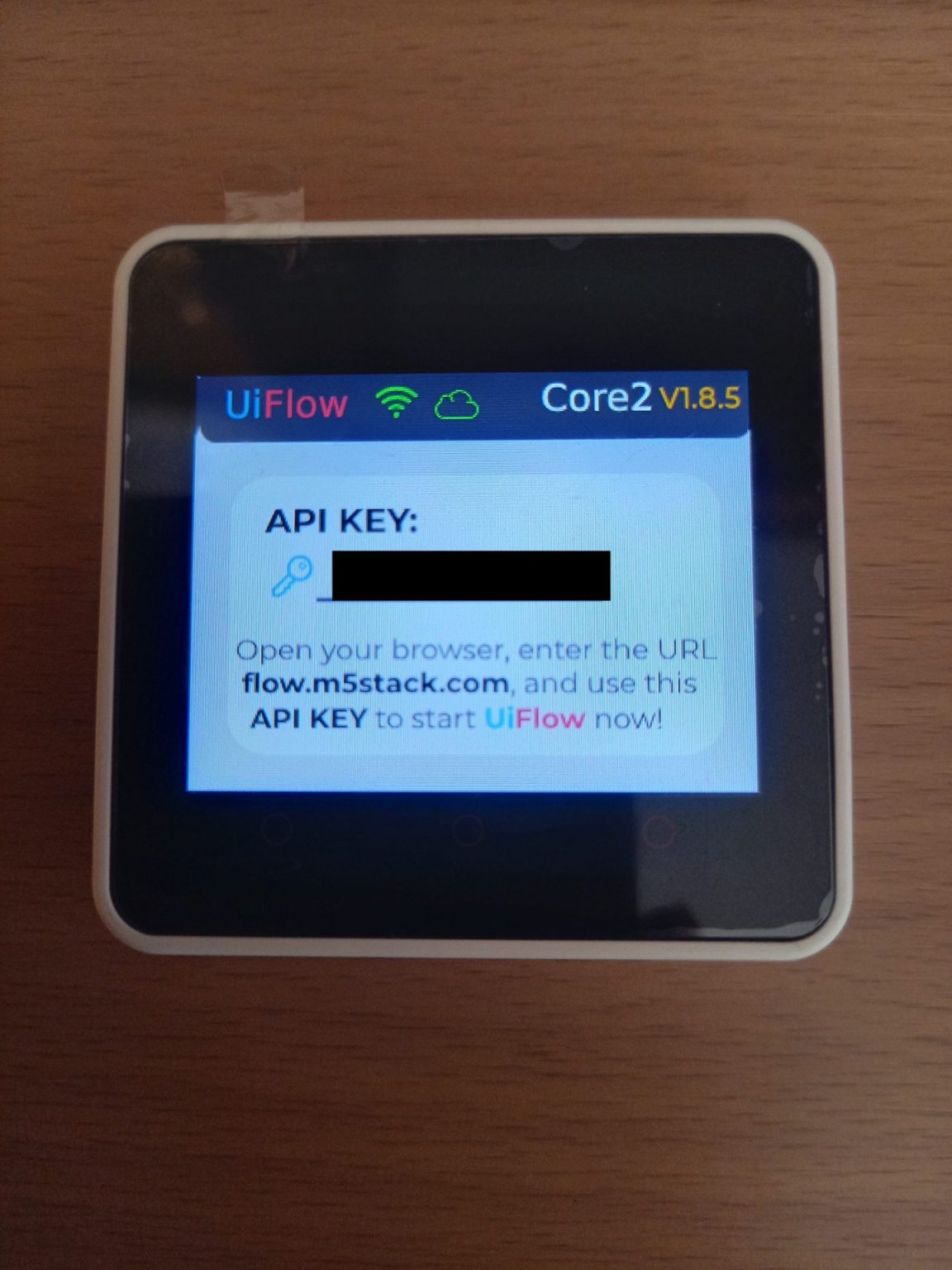 M5Stack Core2 UIFlowでHello worldしてみた | 渡り鳥の広場